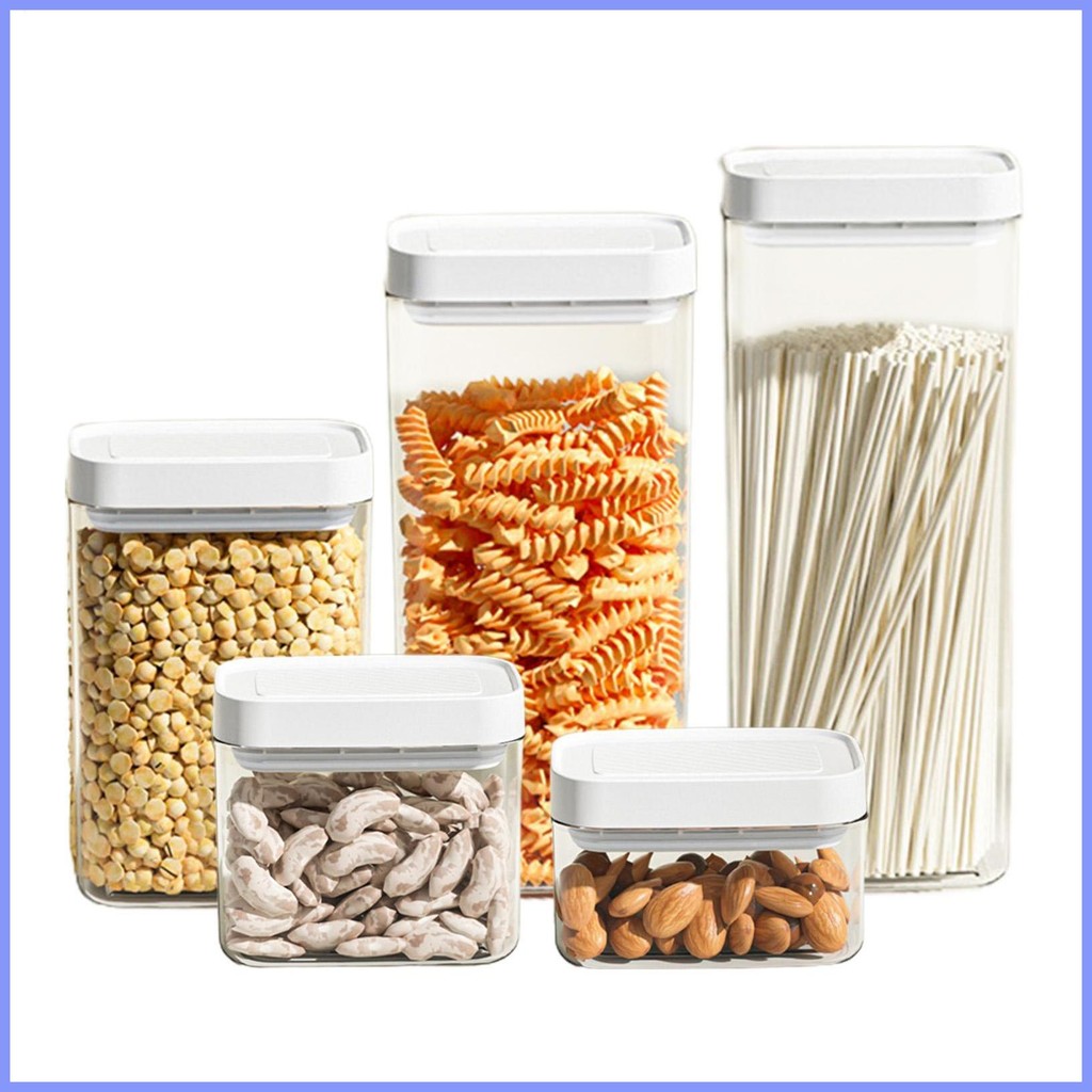 Canisters Sets for the Kitchen 5 Pieces Food Storage Jars Kitchen ...