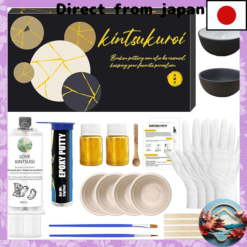 Kintsugi Set for Beginners, Food Safe, Made in Japan Kintsugi Kit, Bio ...