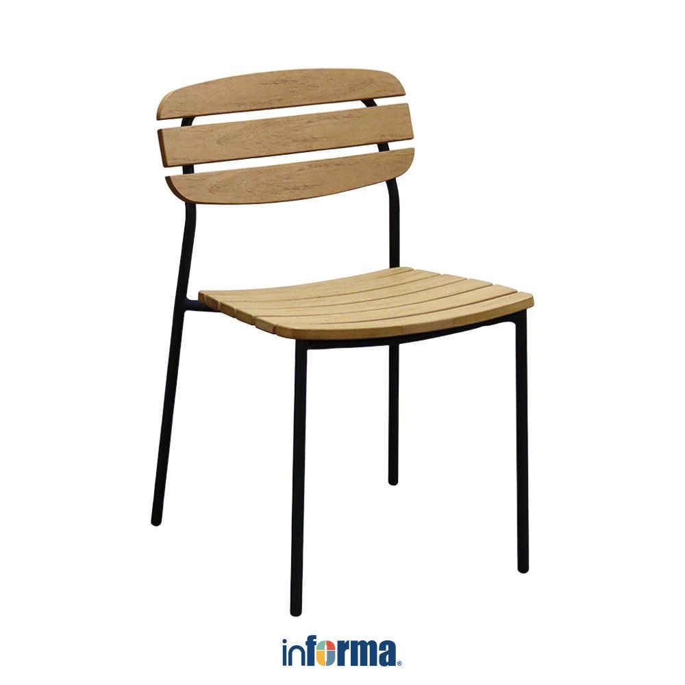HITAM Informa Frolley Patio Chair - Black Balcony Chair Multipurpose ...