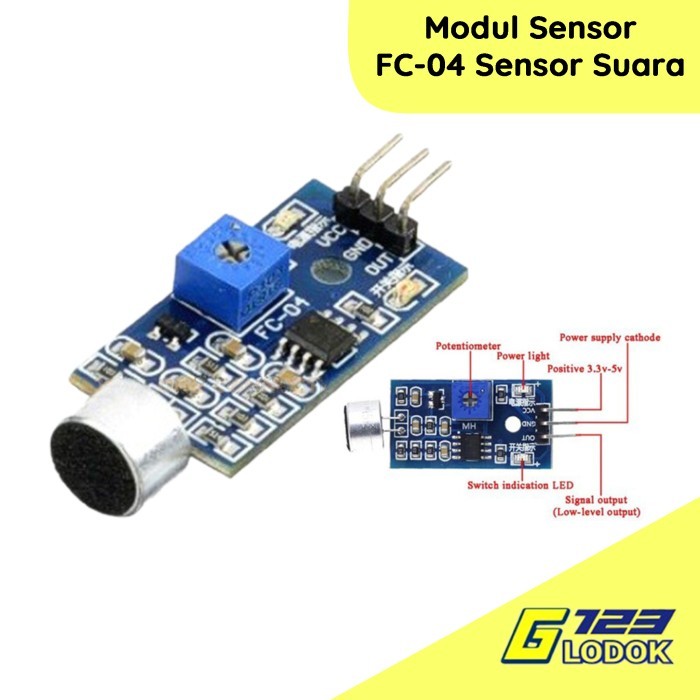 Fc-04 FC04 Sound Voice Whistle Activated Switch Module Detection Sensor ...