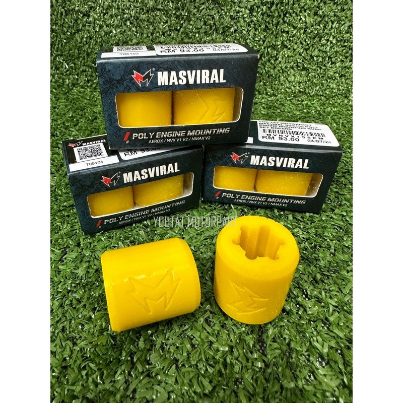 MASVIRAL RACING AEROX NVX V1 V2 NMAX V2 POLY ENGINE MOUNTING BUSH 💯 ...