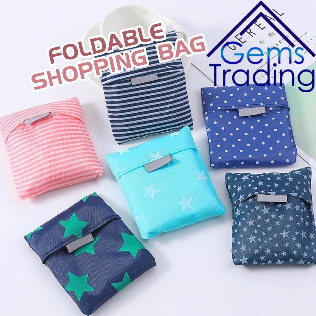 Folding Shopping Bag Recycle Grocery Sling Bag Reusable Travel Bag Eco ...