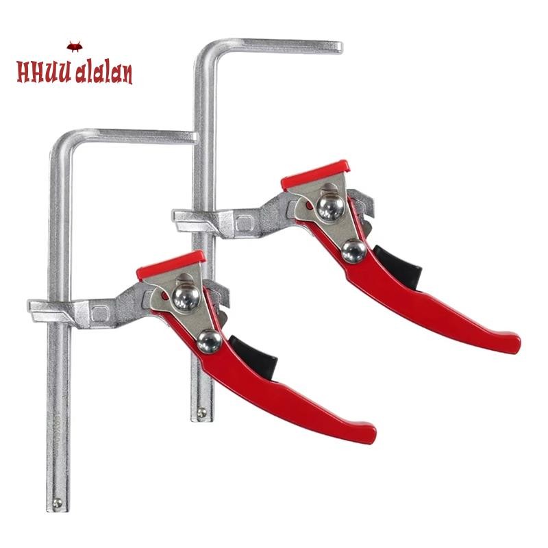 2pcs Ratcheting Table Clamp, Quick Ratchet Track Saw Guide Rail Clamp ...