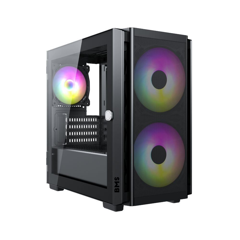 BMS-810M-AGRB-B PC CASING M-ATX/ITX BLACK | Shopee Malaysia