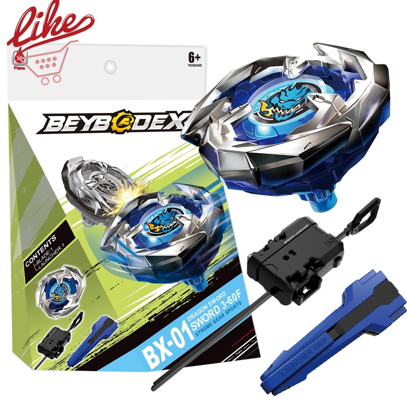 Beyblade X BX-01 Starter Beyblade Xtreme with Launcher Grip Set for ...