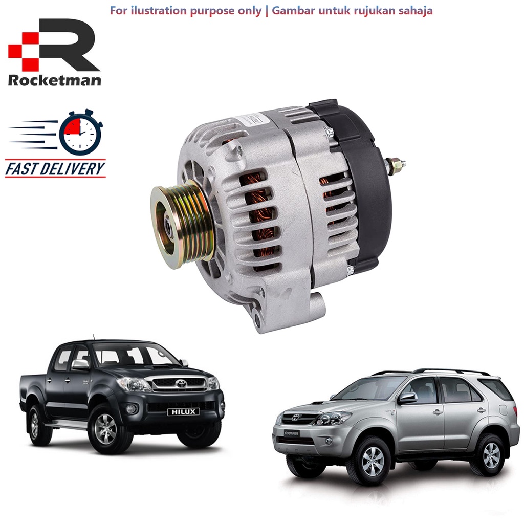 OEM ALTERNATOR (NEW) TOYOTA HILUX 2.5 D40D KUN25 KUN26 FORTUNER KUN50 ...