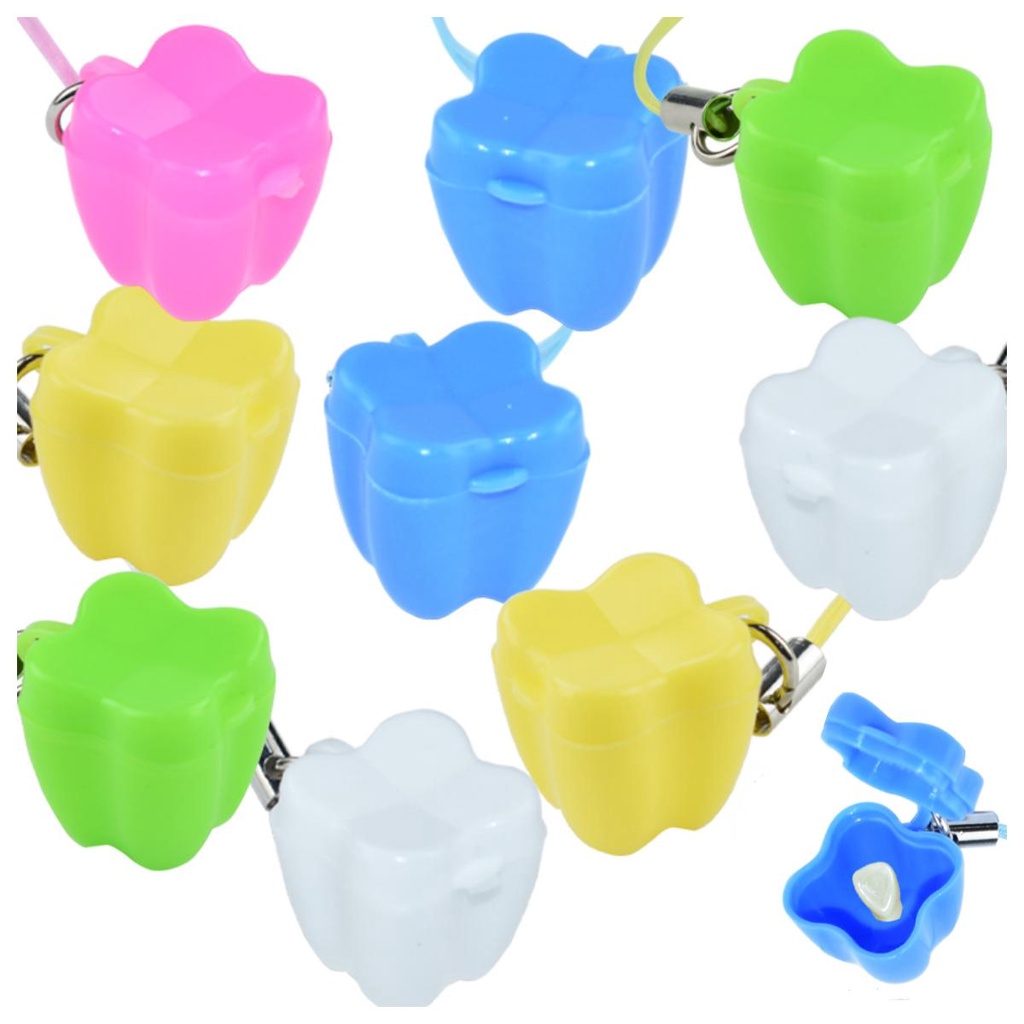 10pcs/Pack Baby Tooth Box Organizer Baby Milk Tooth Fairy Box Tooth ...