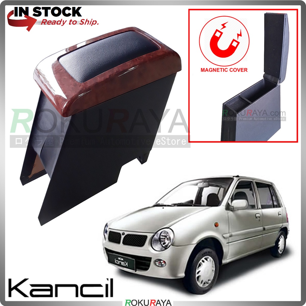 [WOOD] Perodua Kancil New Lampu Bulat Magnetic 4' Plywood PVC Armrest ...