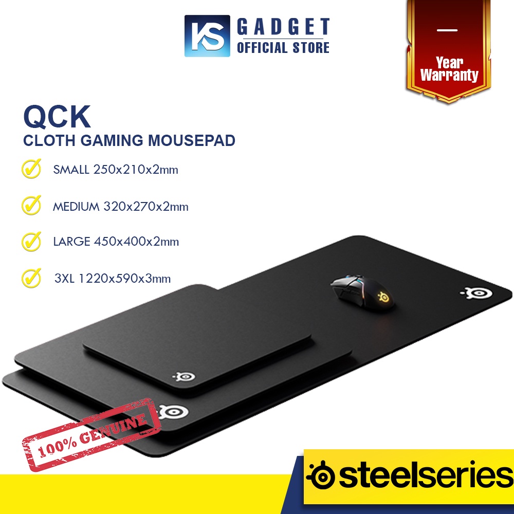 SteelSeries Qck mini/Qck/Qck+/Qck Heavy/Qck XXL/Qck 3XL Mousepad | Shopee Malaysia