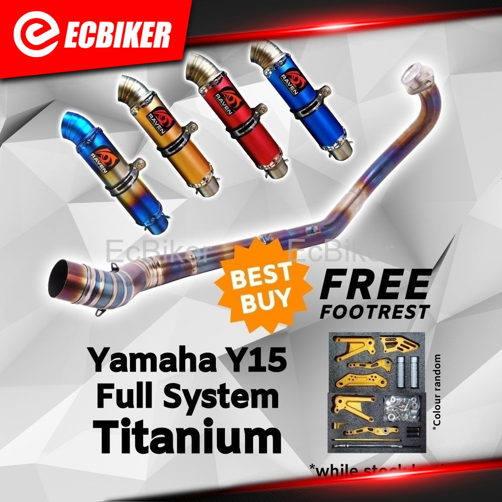 Yamaha Y15 Pure Titanium Full System Ysuku 32mm PnP | Shopee Malaysia
