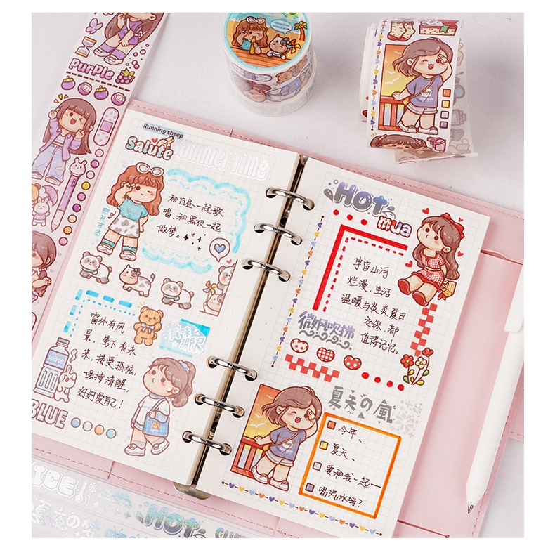 【Epoch Islet】Small Mochi Little Mochi Cute Sticker Journal Tape/ Washi ...