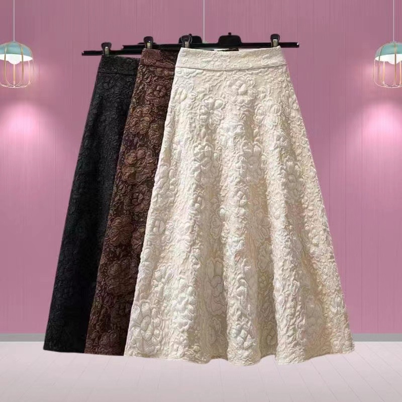 Plus Size Women Pleated Pencil Skirt Vintage Retro Slim Long Skirt ...