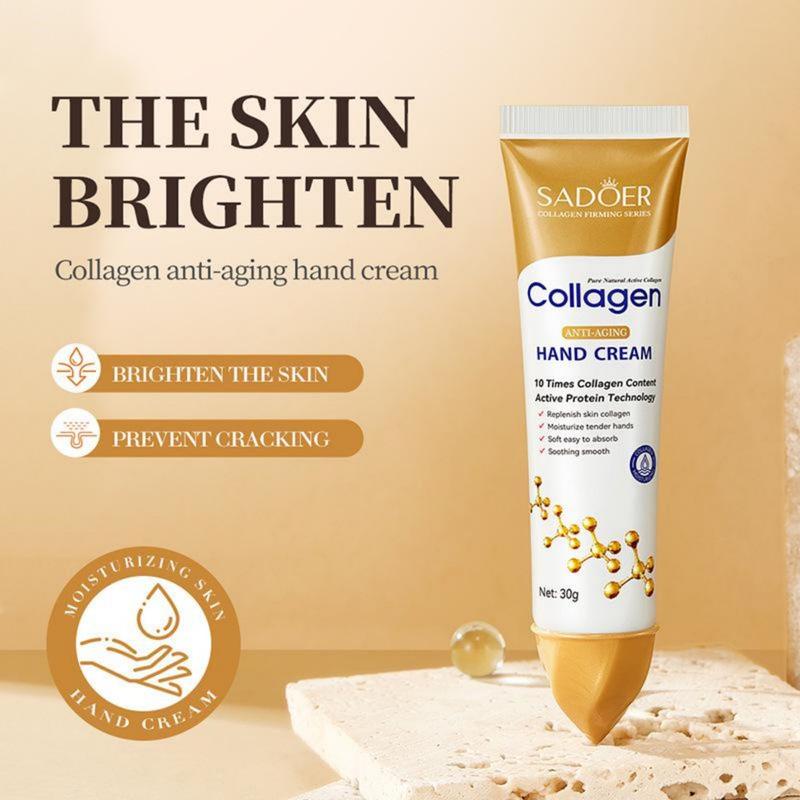[Local Delivery] Sadoer Collagen Hand Cream, Anti-Wrinkle, Moisturizing, Nourishing, Anti ...