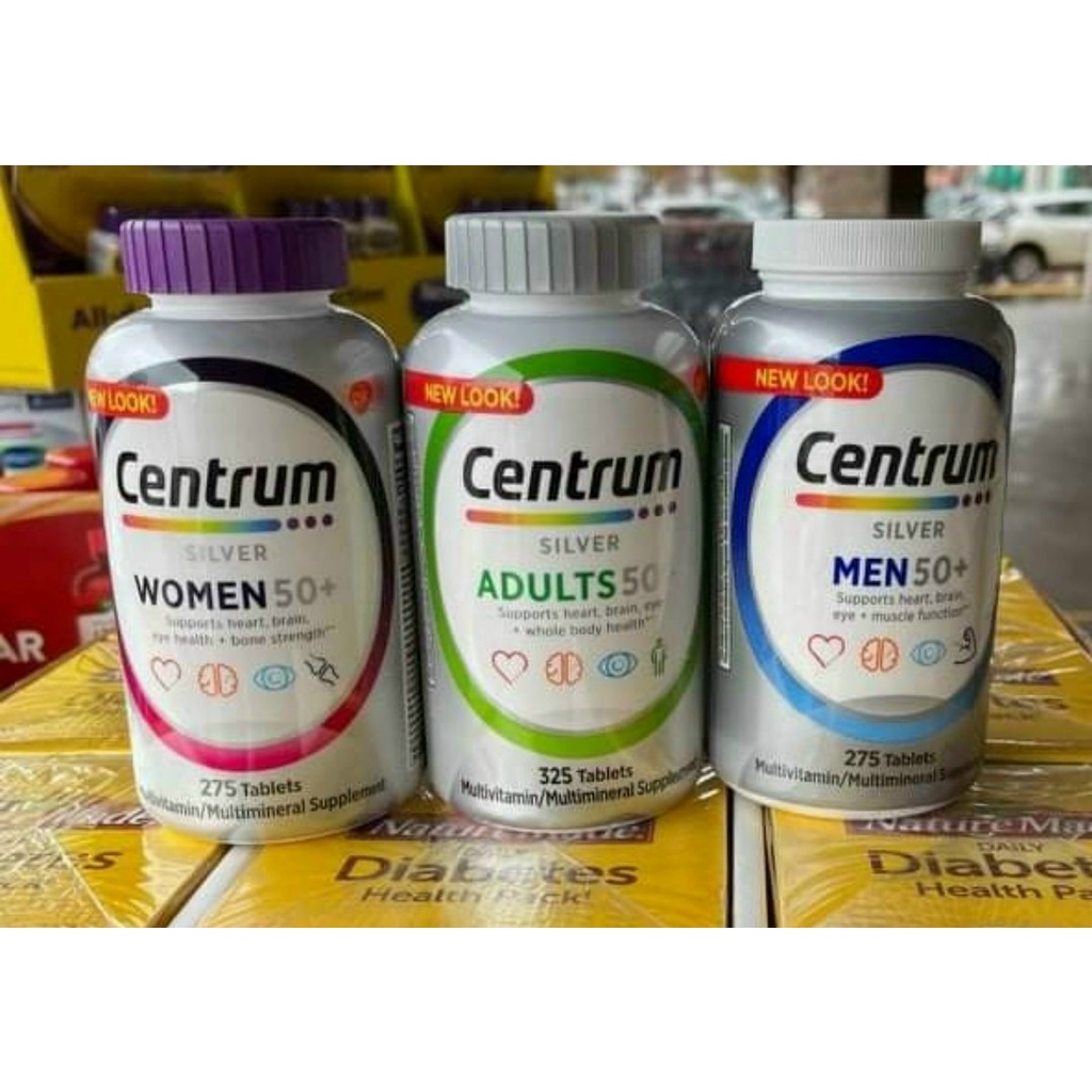 Multivitamin Supplement For Men And Women Over 50 Years Old Centrum ...