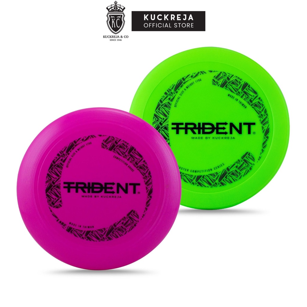 Trident Professional Outdoor Frisbee - Lime/Neon Purple (175g) | Shopee ...