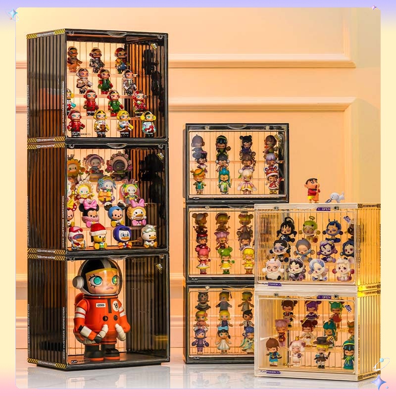 Toy Display Box Action Figur Storage Display Case Fashion Dustproof ...