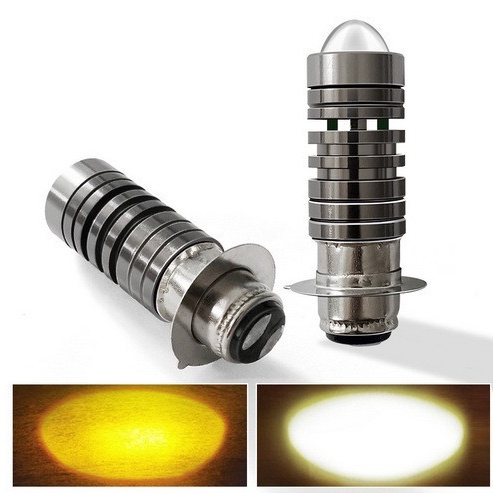 Universal 12V-80V 2000LM Dual Color Headlight Bulbs P15D H6 PX15D LED ...