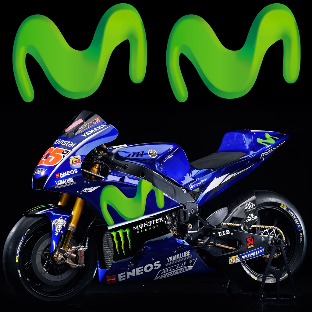 Reflective Movistar Sticker Motorcycle Motorbike Scoooter Racing Body ...