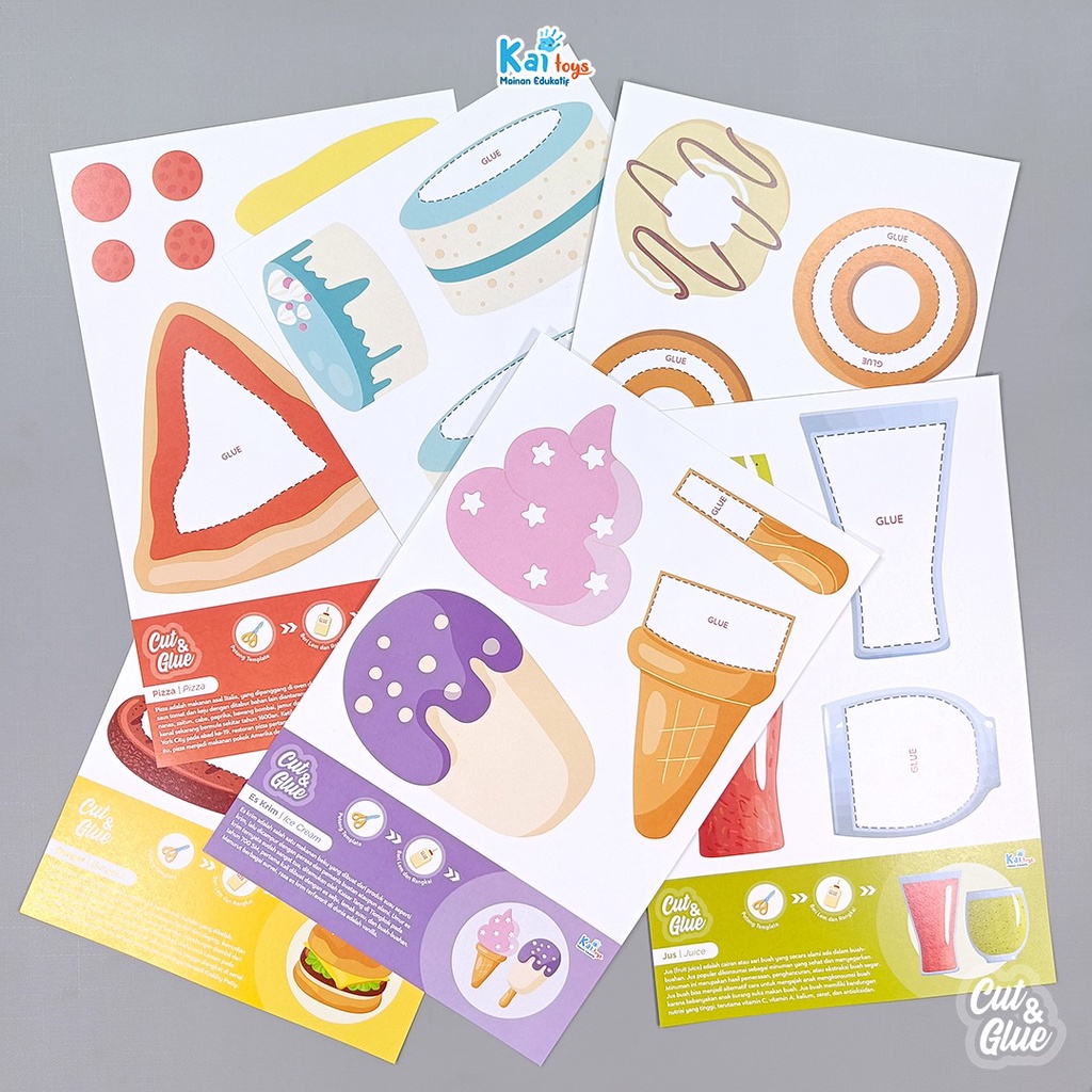 Cut and Glue/ Sticky Scissors/ Scissors/Scissors and Sticking ...