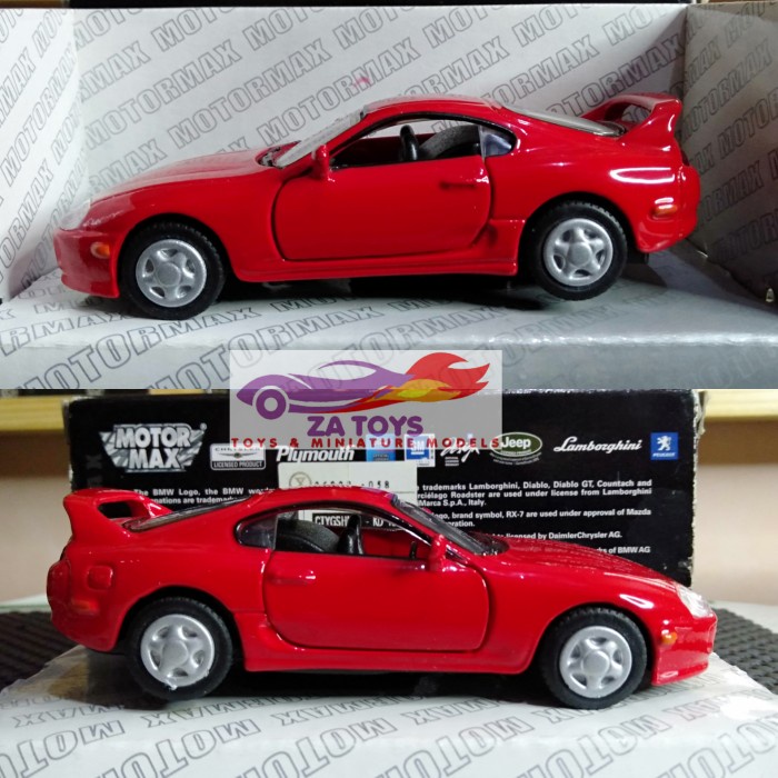 MERAH Diecast Toyota Supra MK4 Red by Motormax Scale 1:43 BS27 | Shopee ...