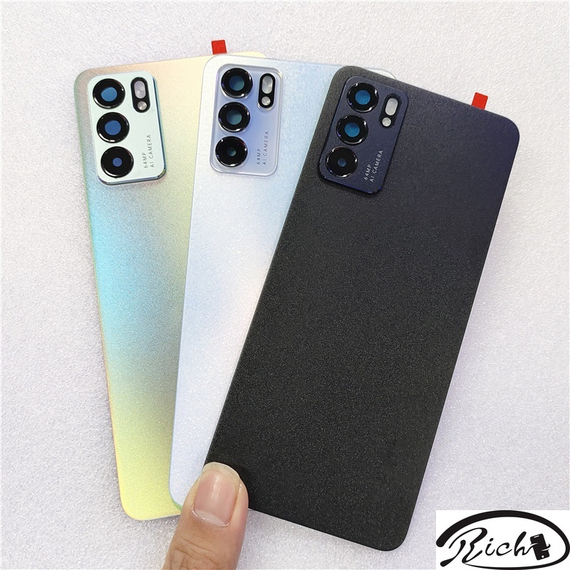 For OPPO Reno 6 5G Back Battery Cover For OPPO Reno6 Back Glass Cover ...