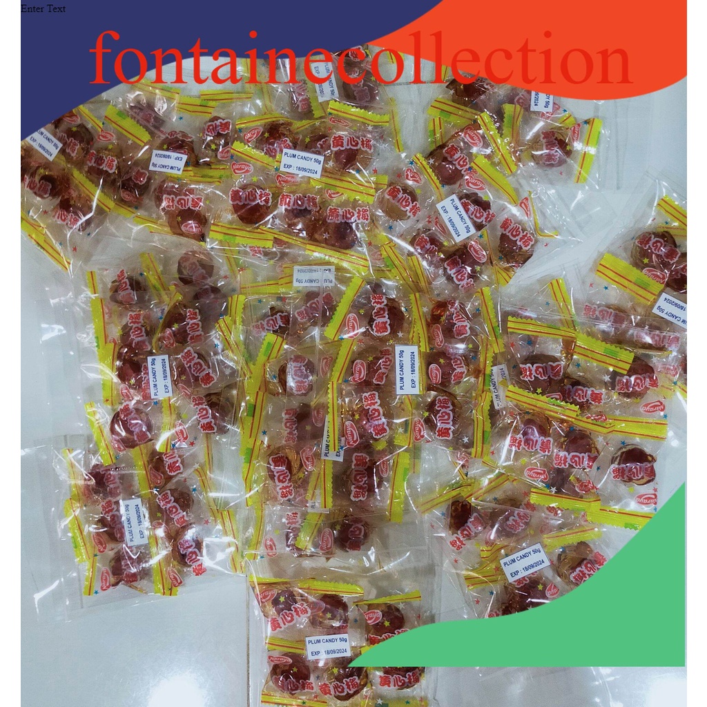 MERAH Naraya red kiamboy plum candy 50 gr/permen plum candy 50 grams ...