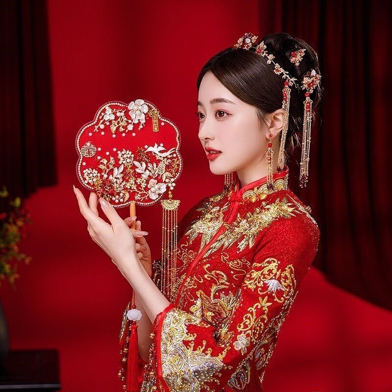 Mini Xiuhe Fan Group Fan Wedding Bride Tik Tok Chinese Wedding Finished ...