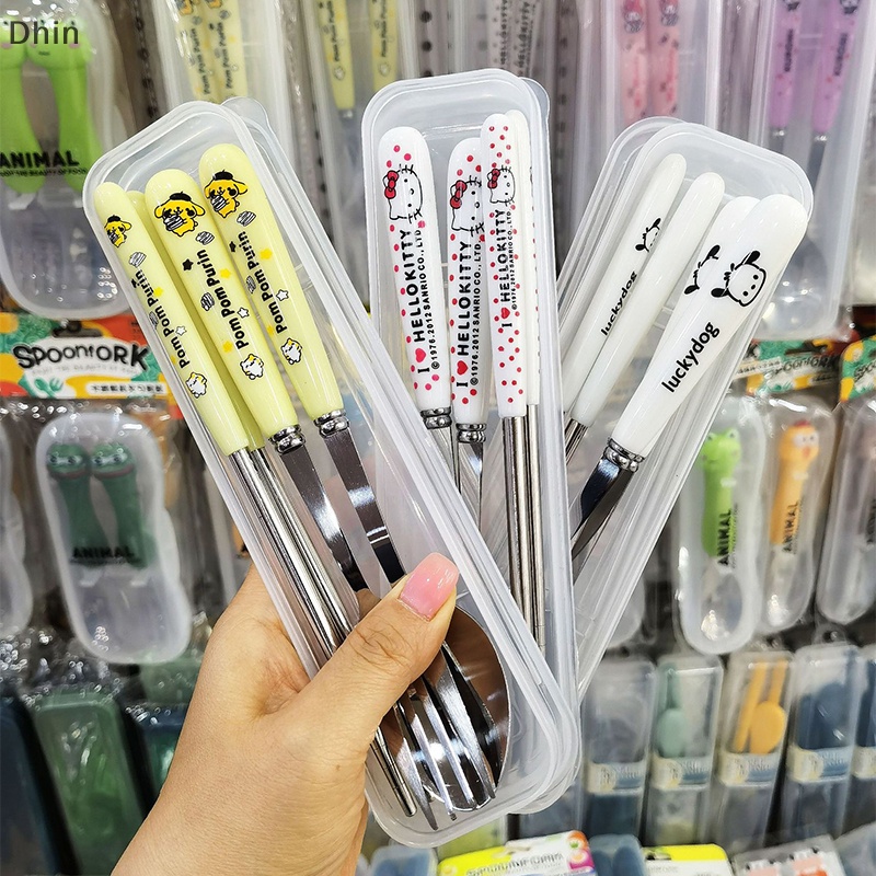 New Sanrio Kuromi Cinnamoroll PompomPurin Kitchen Supplies Chopsticks ...