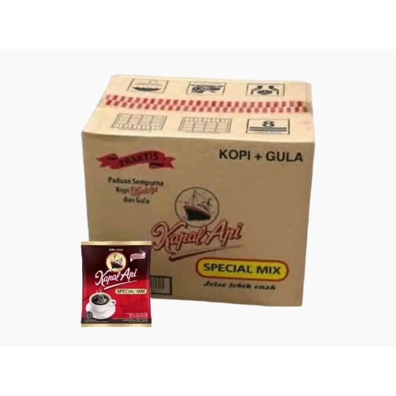 Kapal Api Coffee Special Mix 23gr (1 box contains 12 packs) | Shopee ...
