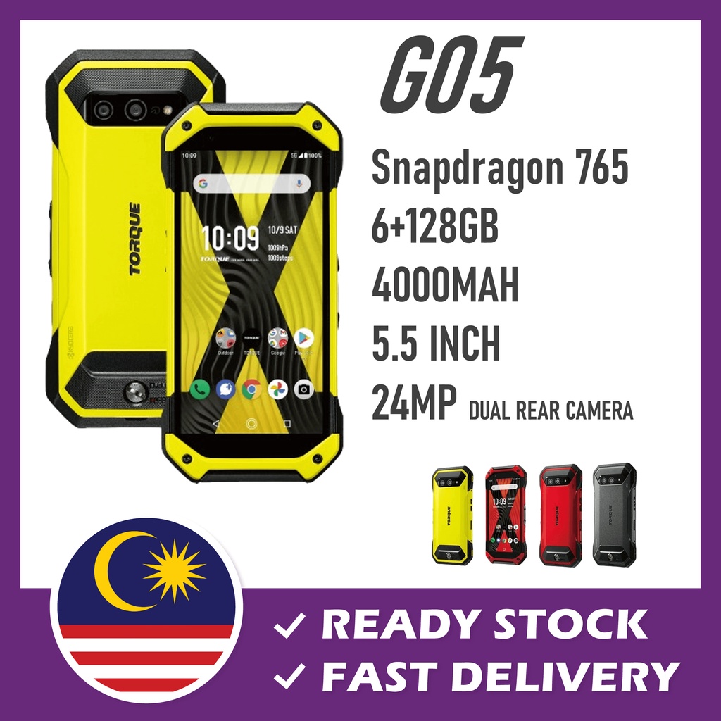 KYOCERA TORQUE G05 KYG01 Phone KEBAL Tahan Lasak Kalis Air Snapdragon 765 5G Gaming Chipset Pubg ...