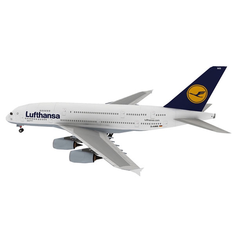 DIY paper models Germany South Korea Airbus A380 airliner paper model ...