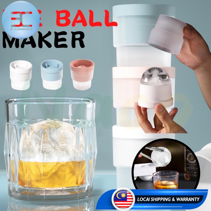 Ice Ball Maker Mold Tray Ice Cube Tray Whiskey Ice Ball Maker Ice Mold ...