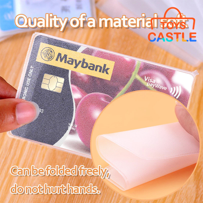 [Fast Shipping] Card Holder Waterproof Transparent Plastic Card id ...