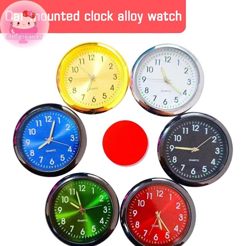 alittlesearcer Mini Watch Car Quartz Clock Luminous Electronic Clocks ...