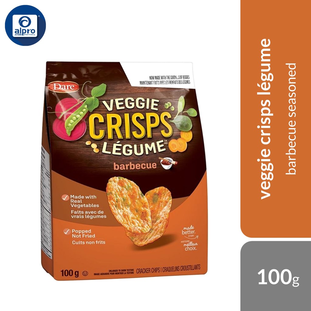 Dare Veggie Crisps Légume Assorted Flavours 100g | Baked from Real ...