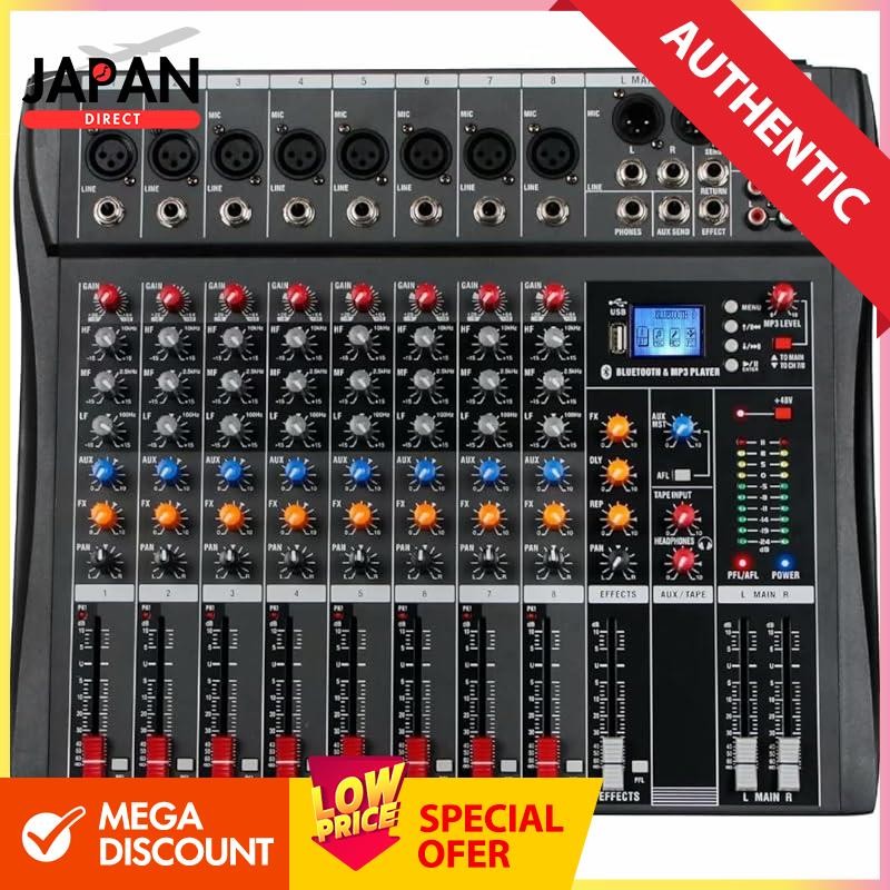 Depusheng DX8 Professional Mixer Soundboard Console 8-Channel Desk ...