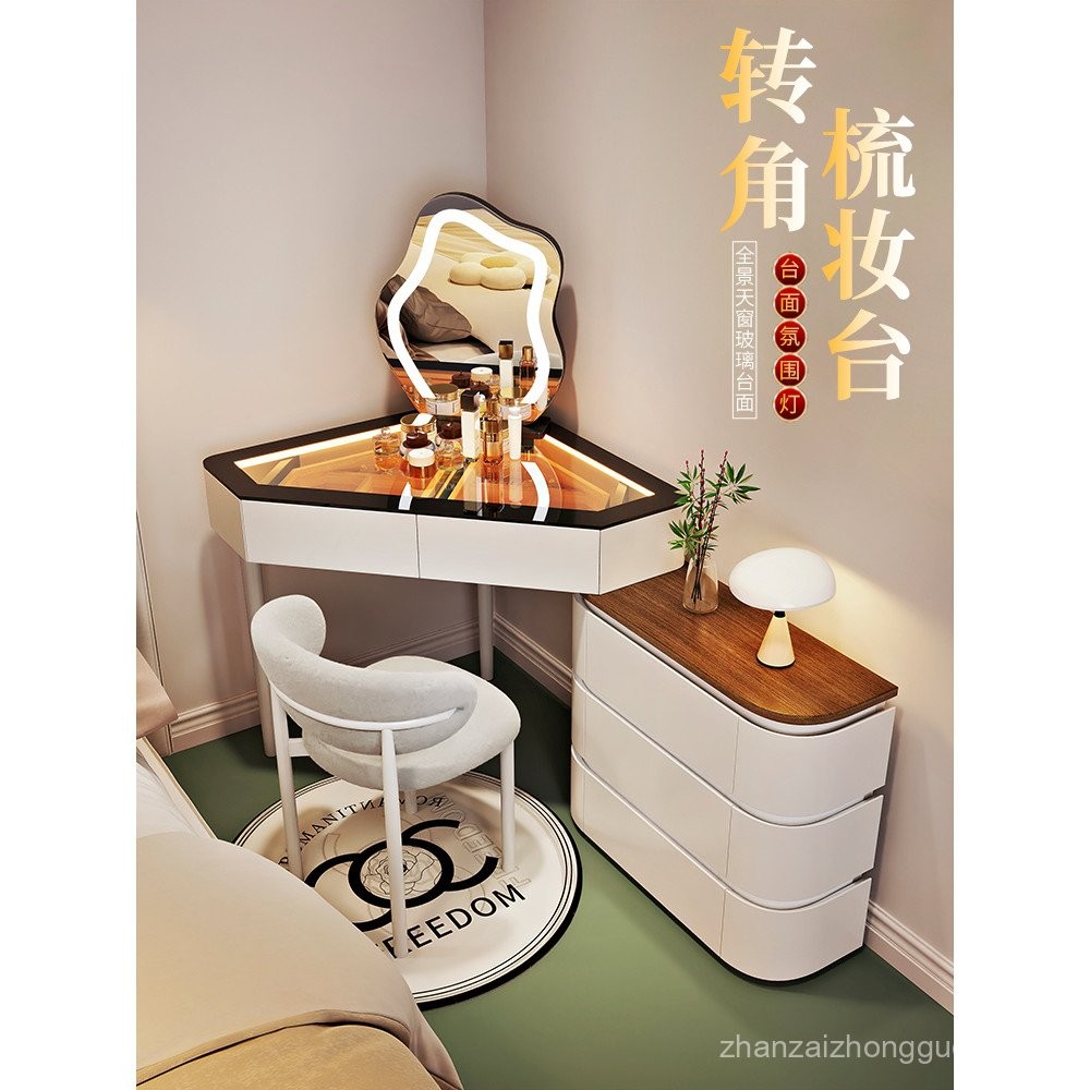Small Apartment Corner Dressing Table Bedroom Household Corner Triangle ...