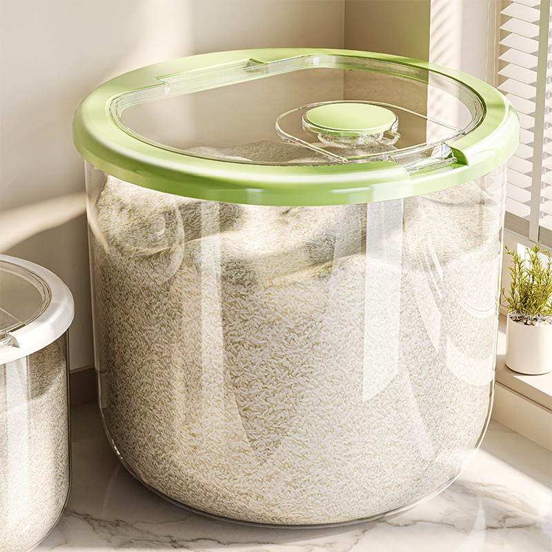 tong beras 米桶 五谷杂粮收纳桶 食品级储米桶 Rice Bucket Household Insect-Proof ...