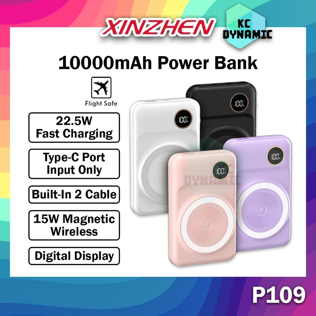 Xinzhen P109 10000mAh Powerbank Fast Charging Powerbank Magnetic ...
