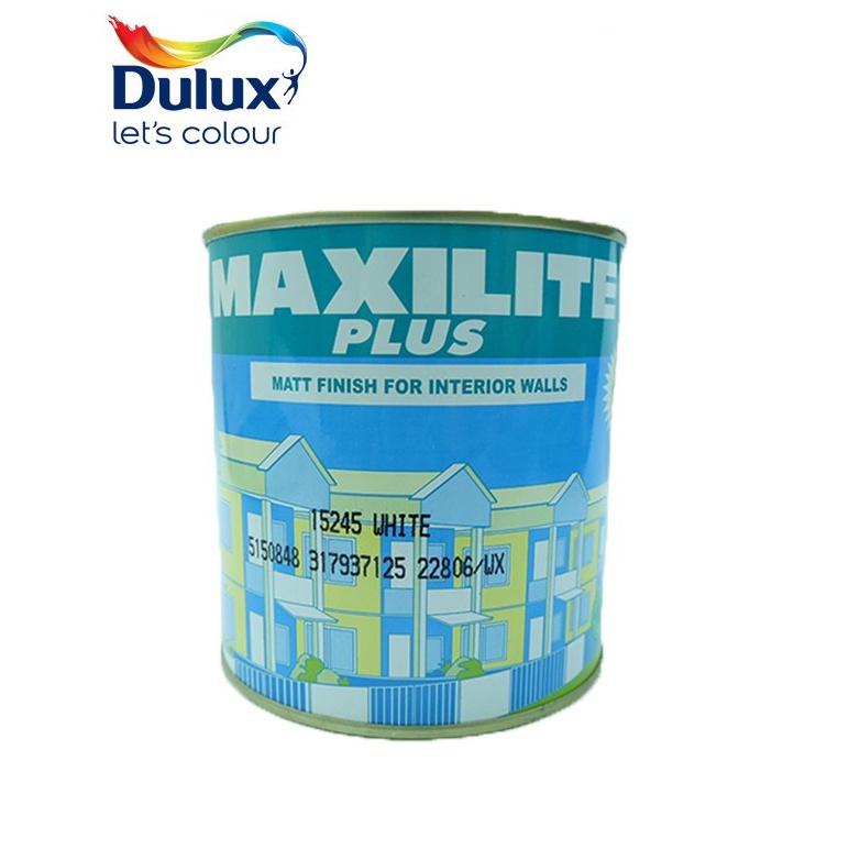 DULUX 1 LITER MAXILITE PLUS EMULSION PAINT - WHITE - IN DIFFERENT CAN ...