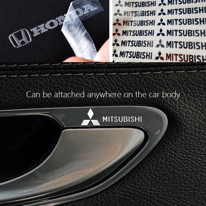 Mitsubishi Car Logo Metal Sticker 3D Creative Decoration Window Door ...