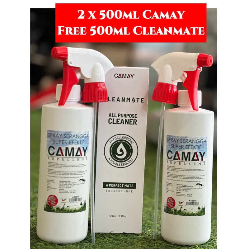 CAMAY REPELLENT*SPRAY SERANGGA NATURAL* KUTU SEMUT PEPIJAT LIPAS LIPAN ...