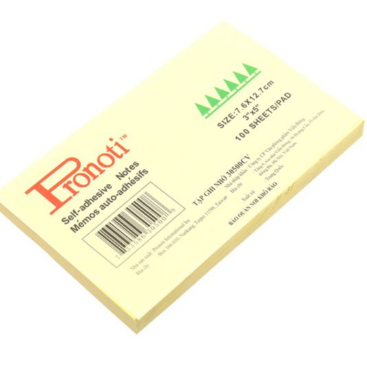 Yellow note paper 3*5 Pronoti (1 PACK) | Shopee Malaysia