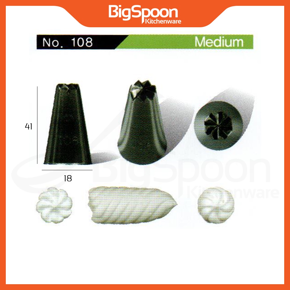 BAKECRAFT Drop Flower Icing Piping Nozzle | Stainless Steel Churros Nozzle | Piping Tip | Nozel ...