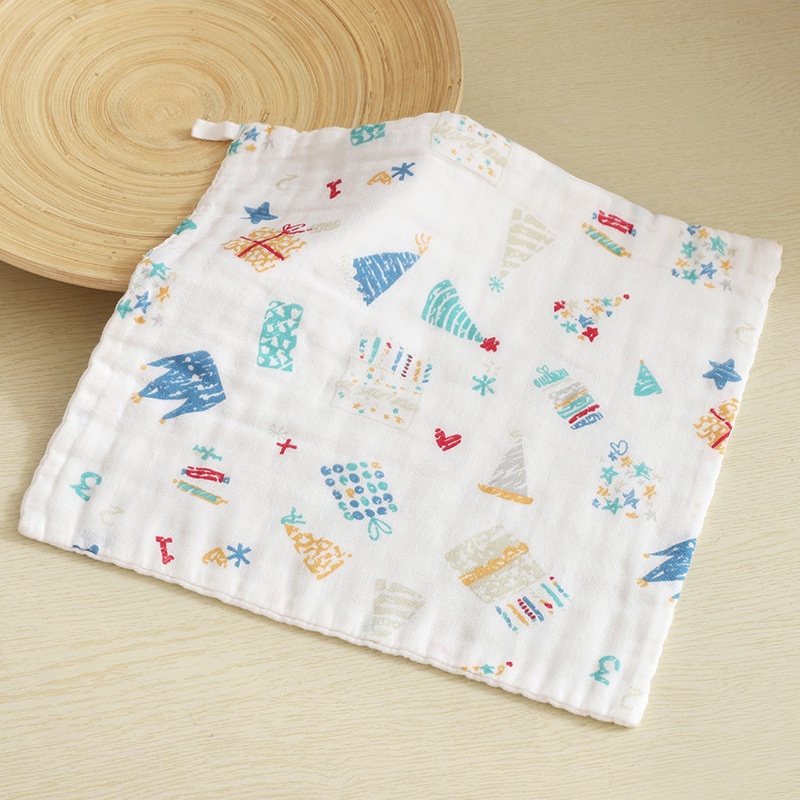 👶🏻💯% Cotton🍼 Baby Handkerchief 6 layers Baby Cotton Soft Six Layers ...