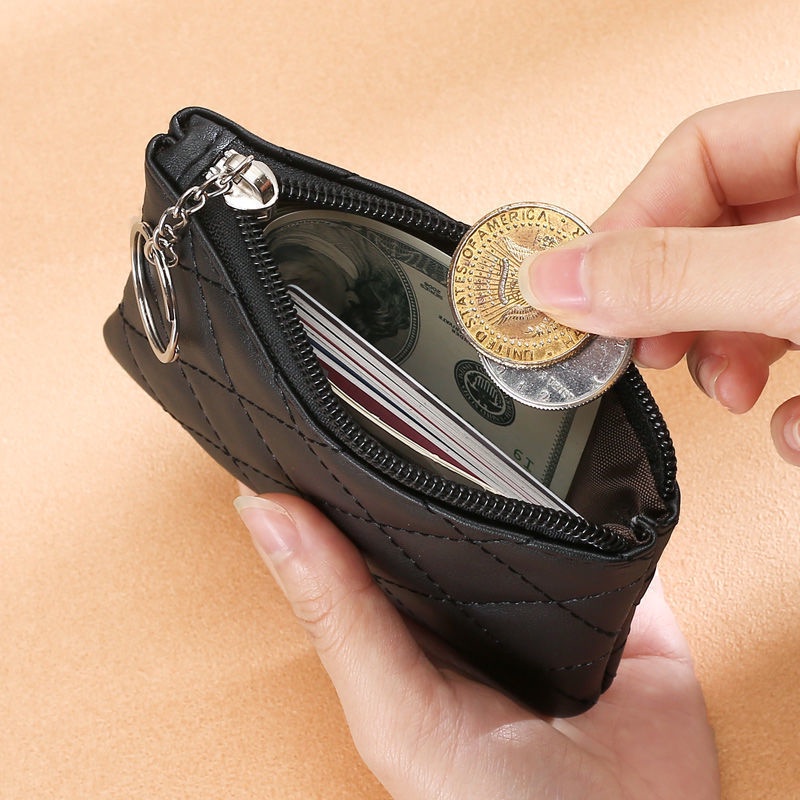Mini Coin Purse Soft Leather Women's Small Wallet Coin Card Holder ...
