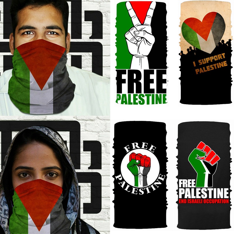 Free Palestine Winter Neck Mask Warmer Men Women Hiking Hunting Tube ...