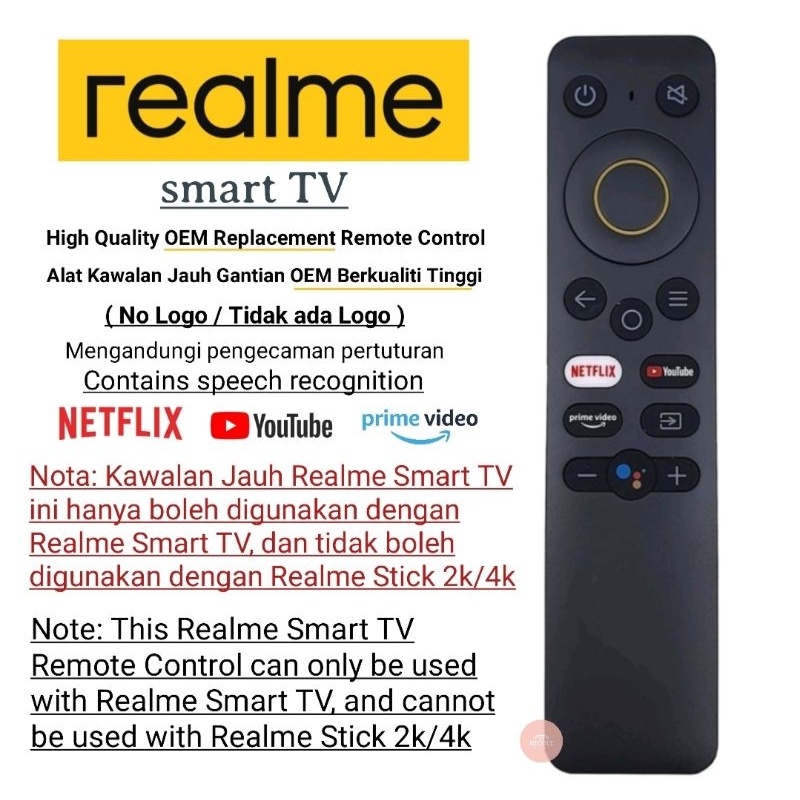 realme smart tv android LED TV Remote Control ( Original or Replacement ...