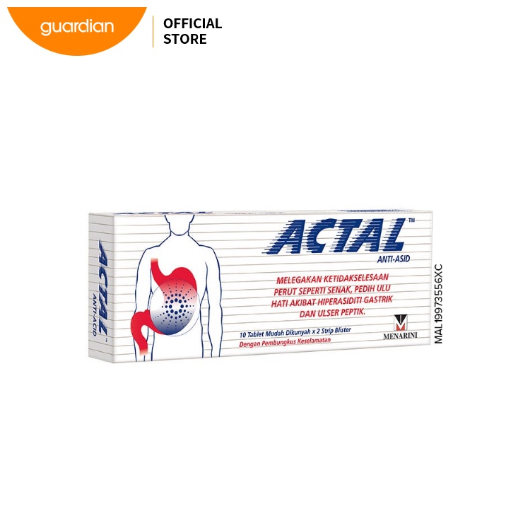 Actal Tablets (20's) | Shopee Malaysia