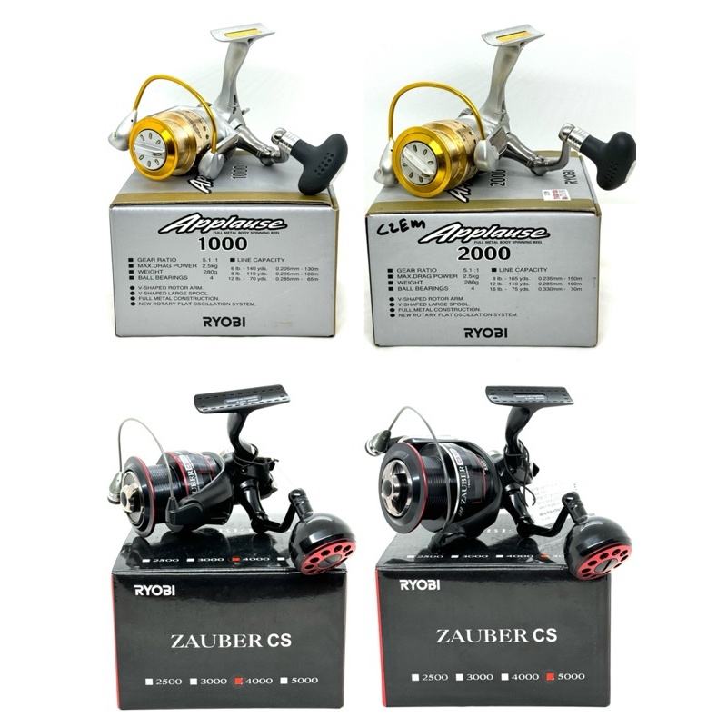 RYOBI ZAUBER CS / APPLAUSE FULL METAL BODY SPINNING REEL | Shopee Malaysia
